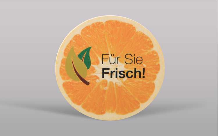 Schild Rund aus Holz