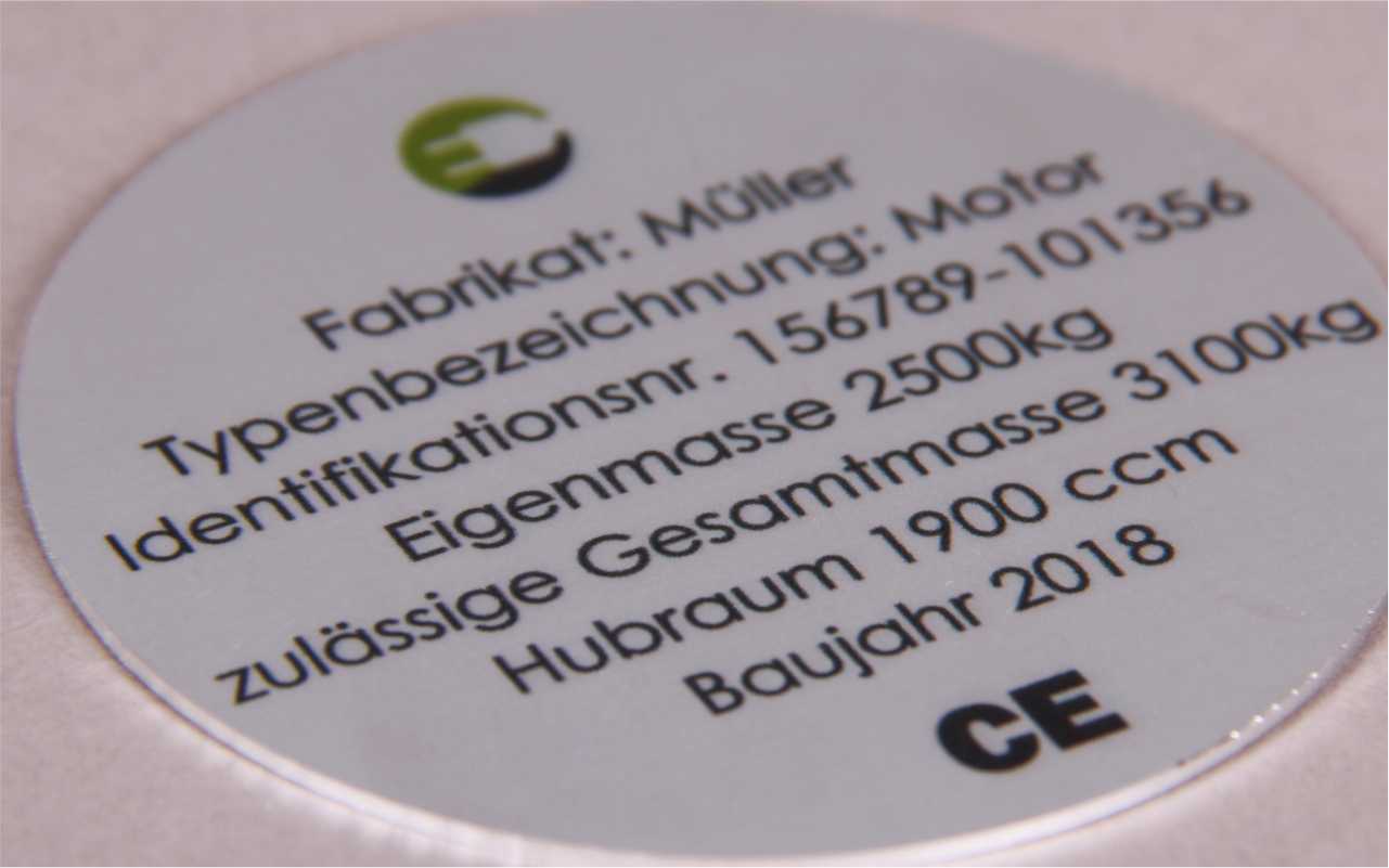 Rundes Schild aus Aluminium