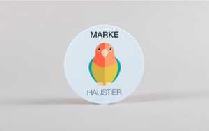 Rundes Schild aus Kunststoff