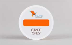 Rundes Schild aus Alu-Verbund