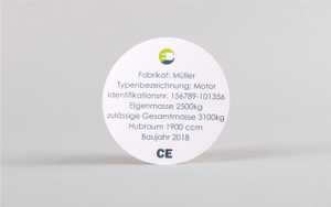 Rundes Schild aus Aluminium