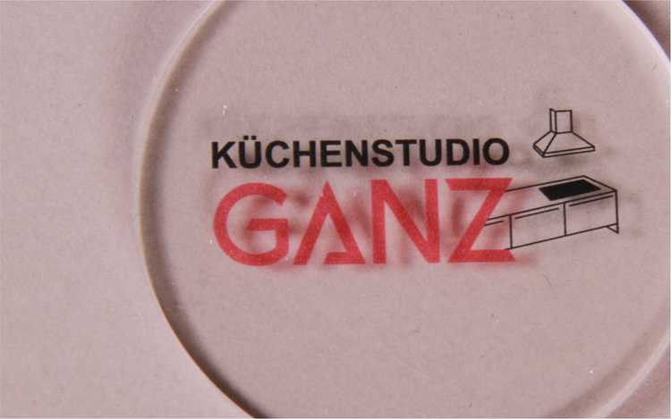 Rundes Schild aus Plexiglas